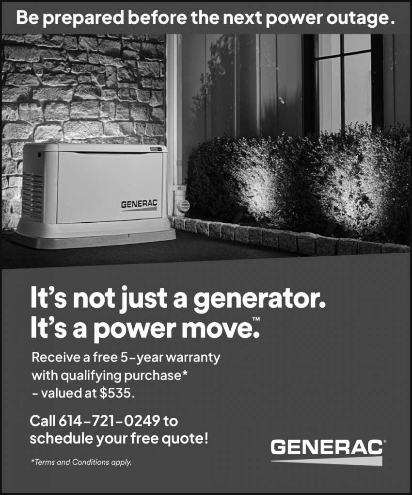 Be Prepared Before The Next Power Outage, Generac