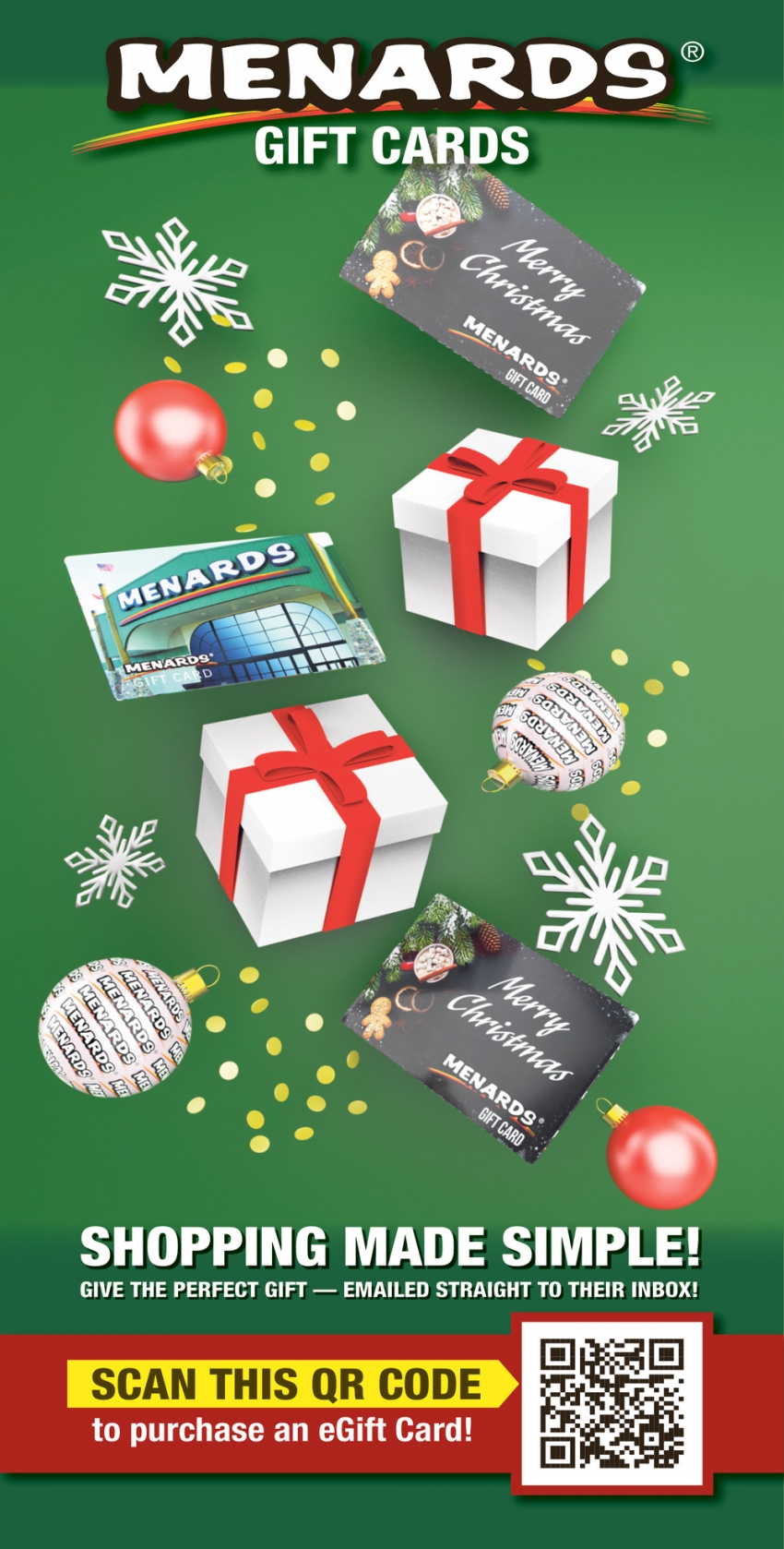 Gift Cards - Shopping Made Simple, Menard's, Athens, OH